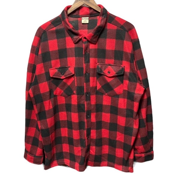 Open Trails | Shirts | Red Black Plaid Button Up Collared Longsleeve ...